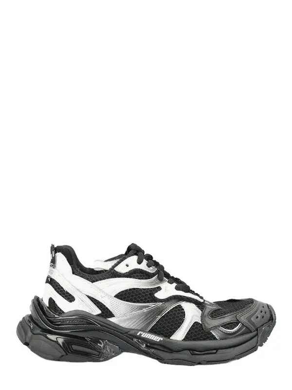 Balenciaga Polyurethane Mesh Trainers - Black