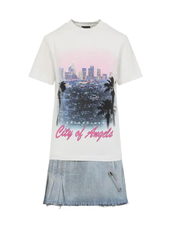 Balenciaga Layered Mini Dress - Multicolor