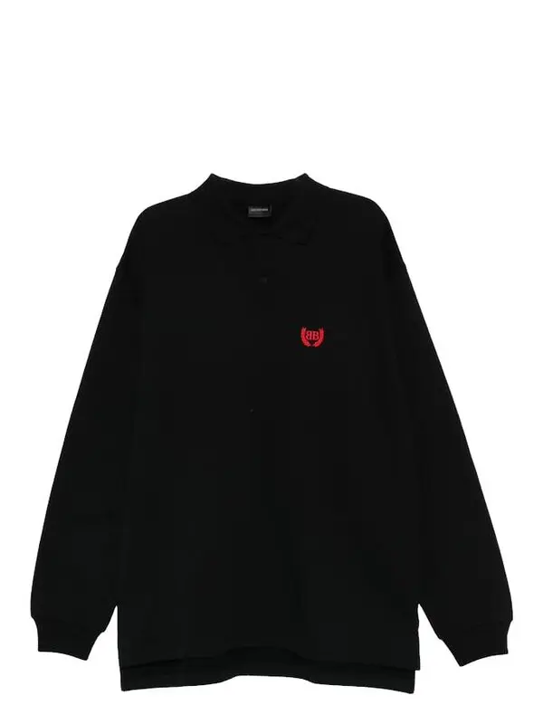 Balenciaga Polo Shirts - Black