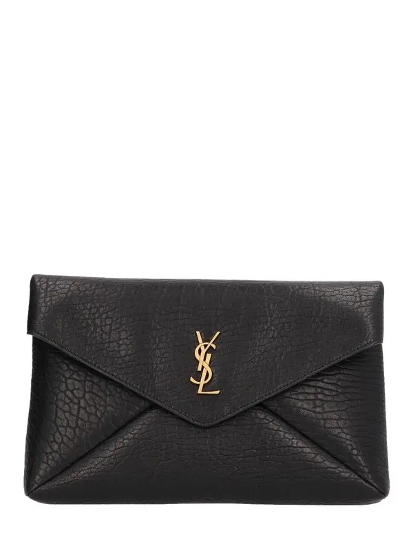 Saint Laurent Large Envelope Pouch - Black