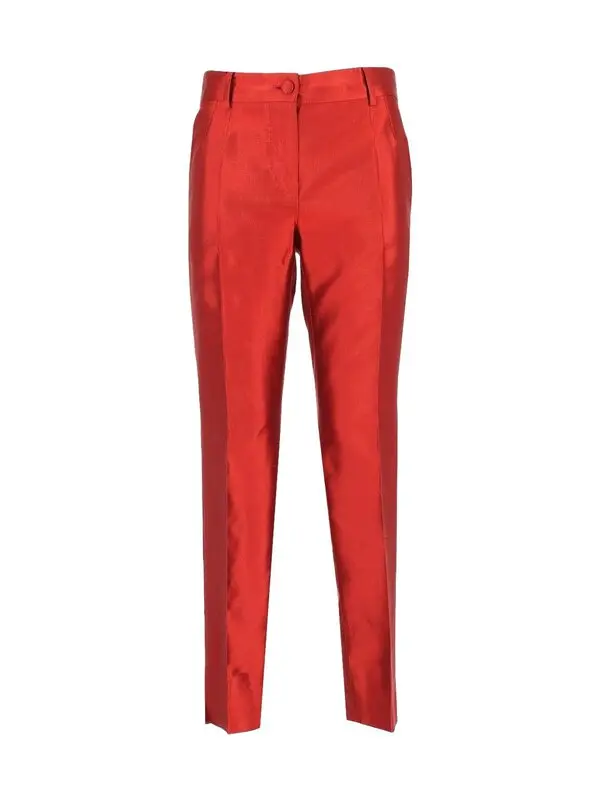 Dolce & Gabbana Mikado Trousers - Red