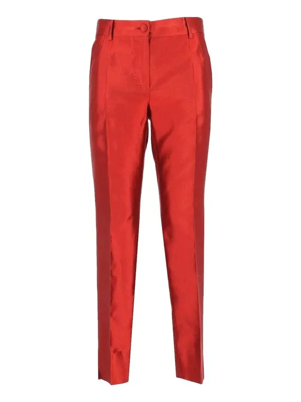 Dolce & Gabbana Mikado Trousers - Red