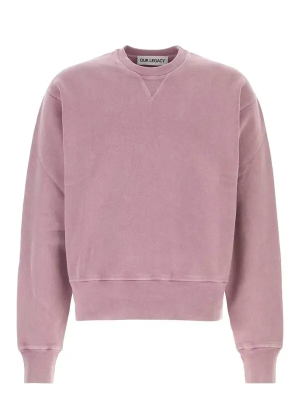 Our Legacy Antiqued Cotton Sweatshirt - Pink