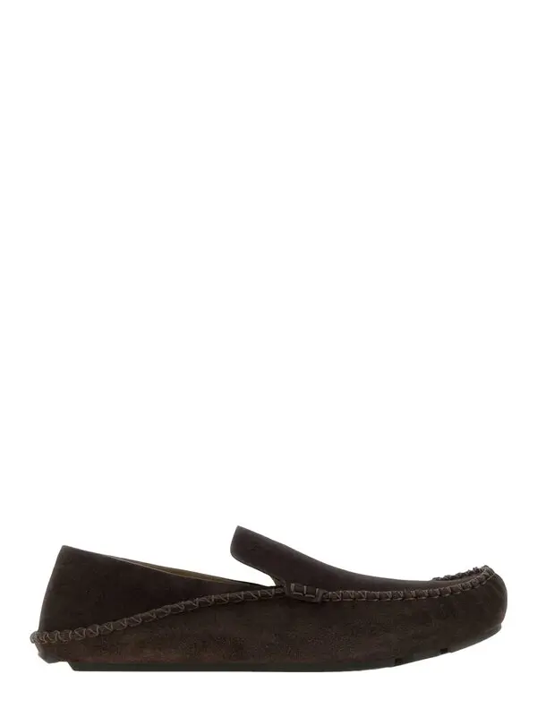 Loewe Suede Rambla Loafers - Brown