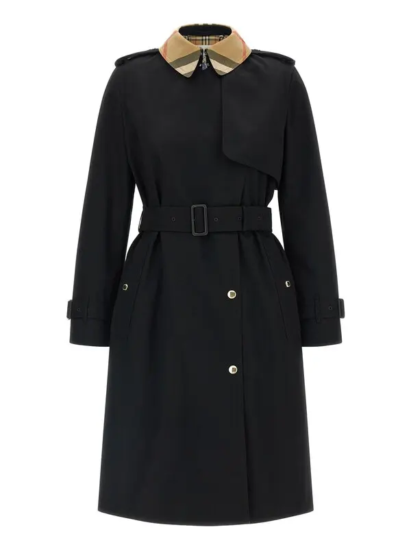 Burberry Sandridge' Trench Coat - Black
