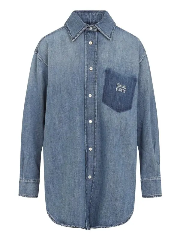 Miu Miu Denim Shirt - Blue