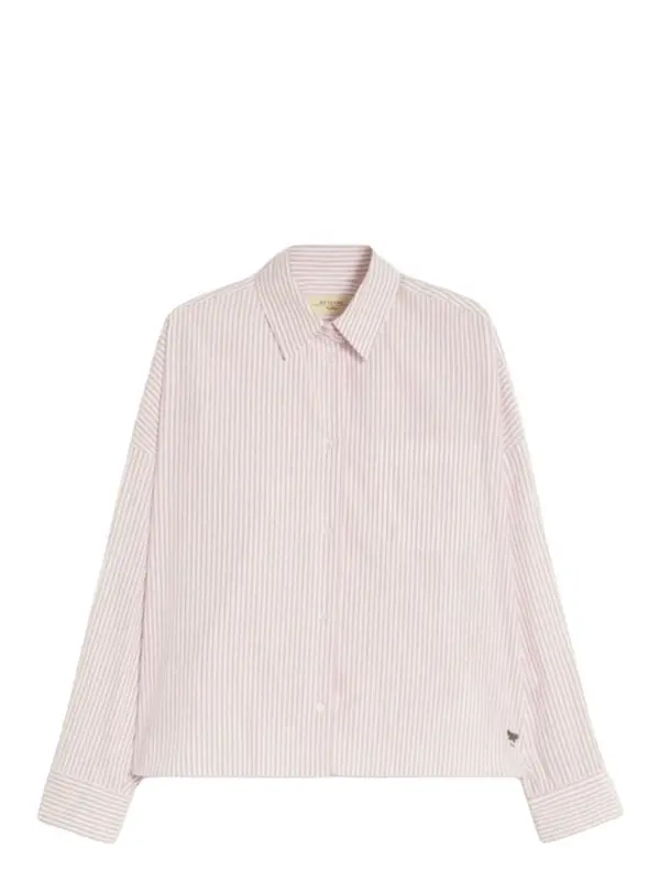 Max Mara Striped Cotton Shirt - Pink