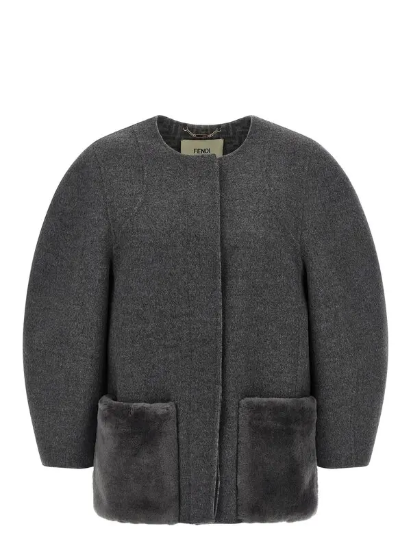 Fendi Cocoon Blouson - Gray