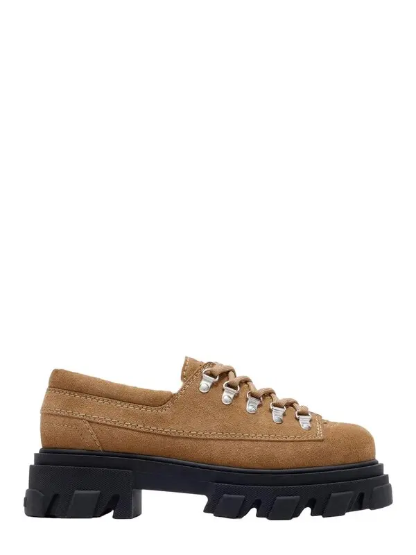 GANNI Suede Derby Shoes - Multicolor