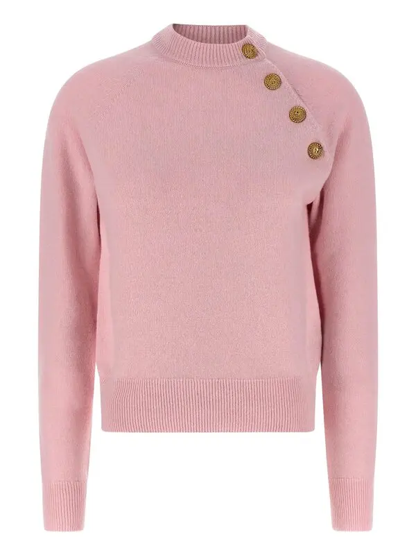 Balmain Cashmere Blend Sweater - Pink