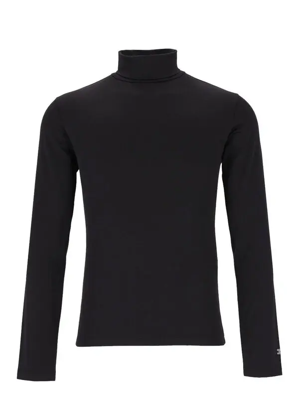Celine High Neck Top - Black