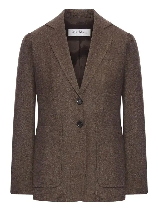 Max Mara Wool Single-breasted Jacket - Multicolor