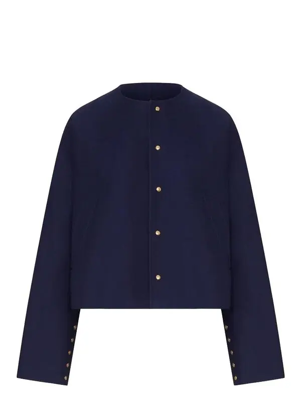 Celine Cotton Cardigan Jacket - Blue