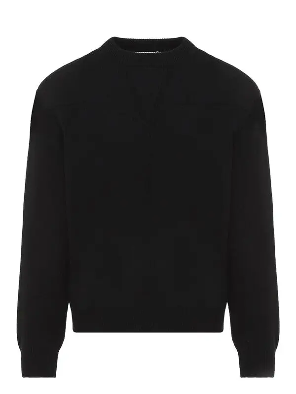 JIL SANDER Virgin Wool-blend Pullover - Black