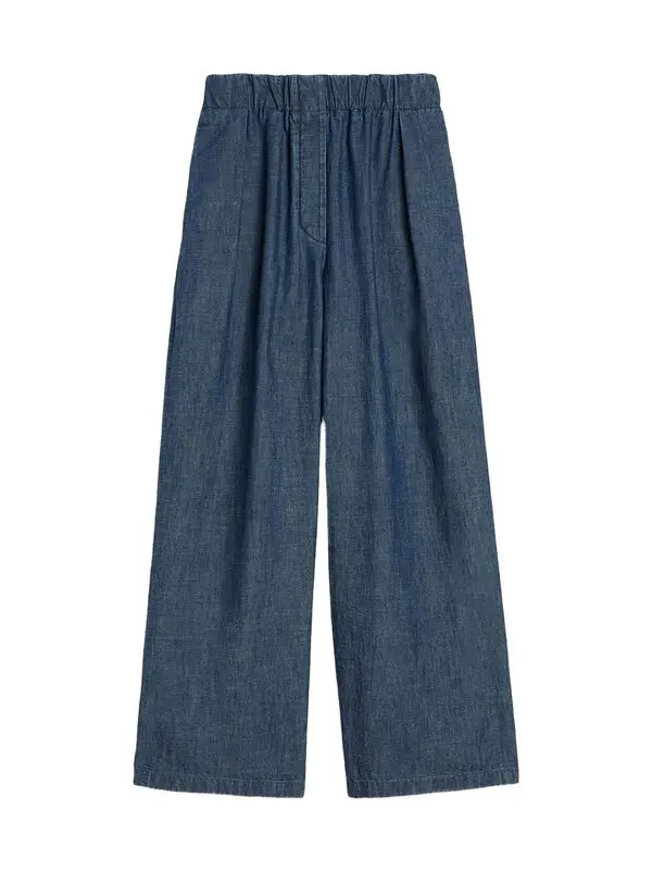 JIL SANDER Cotton Wide-leg Trousers - Multicolor