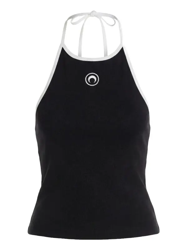 MARINE SERRE Moon Cotton Tank Top - Multicolor