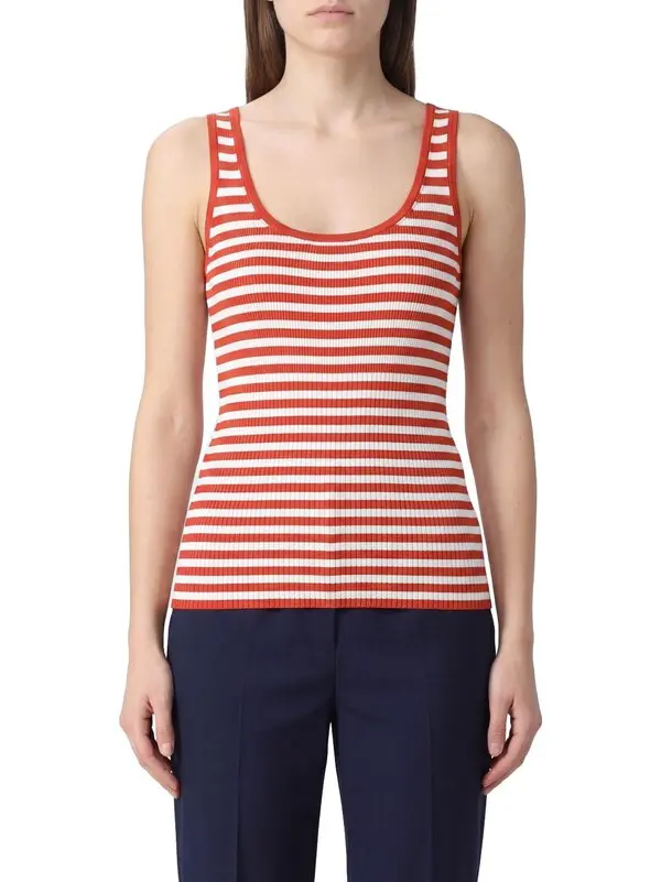 Max Mara Striped Ribbed Tank Top - Multicolor