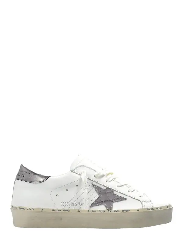 GOLDEN GOOSE Hi Star Leather Sneakers - Multicolor