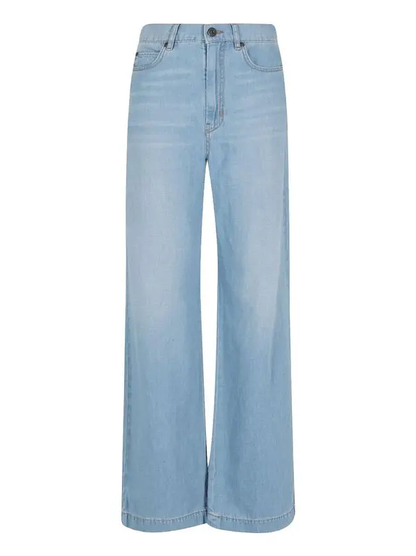 Max Mara Latino Wide Leg Jeans - Blue