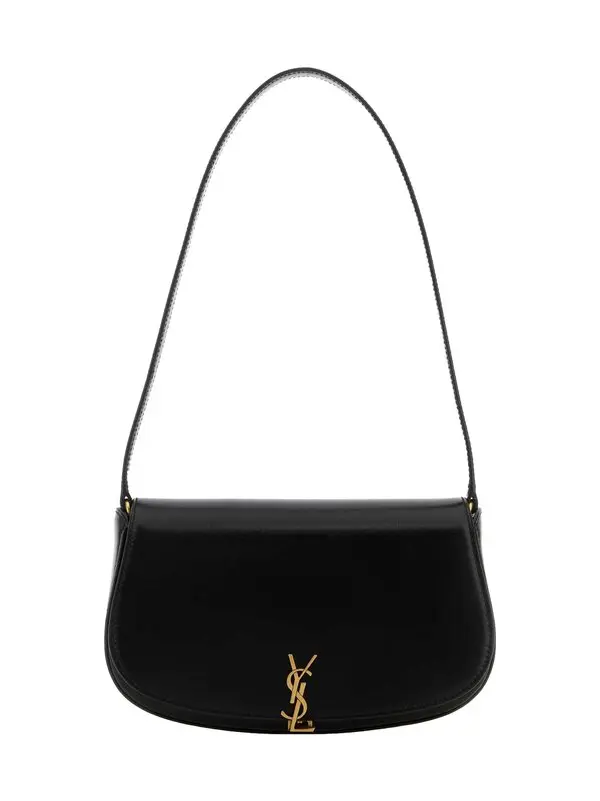 Saint Laurent Leather Shoulder Bag - Black