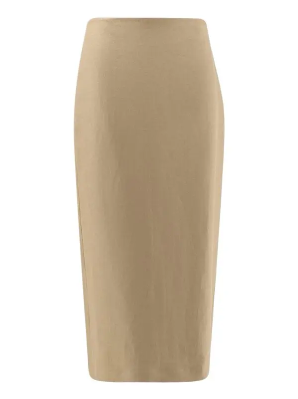 Max Mara Linen Midi Skirt - Multicolor