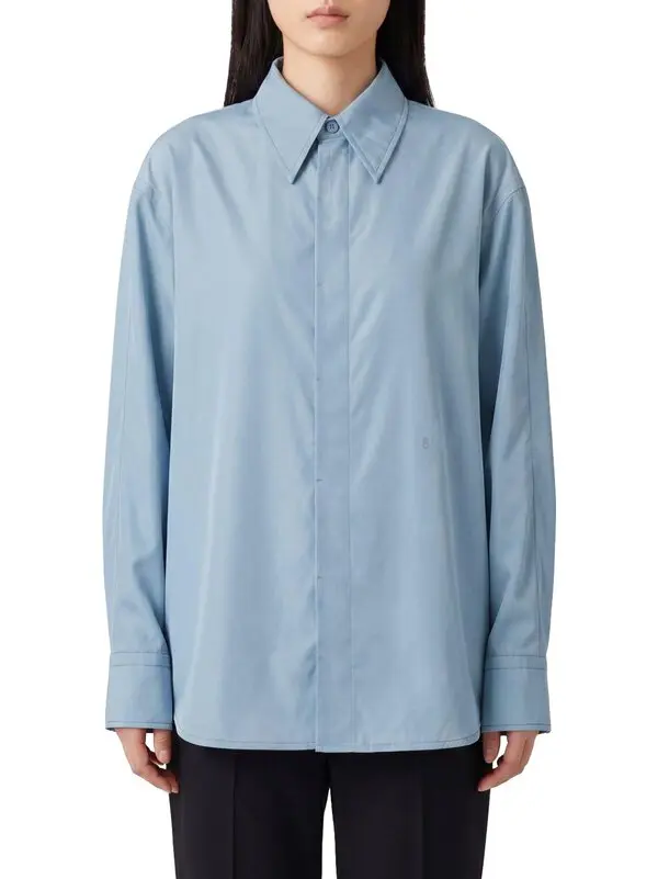 Bottega Veneta Viscose Silk Shirt - Blue