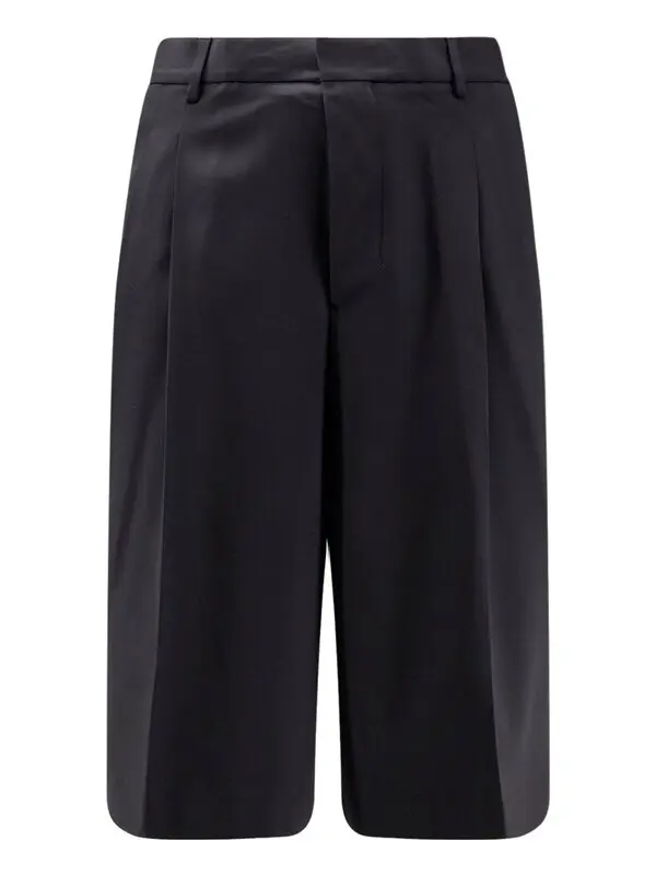 AMI Paris Virgin Wool Shorts - Multicolor