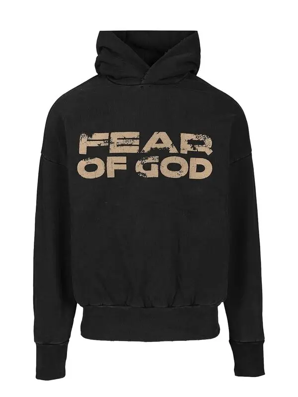 Fear Of God Cotton Fleece Hoodie - Black