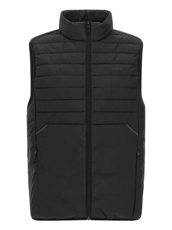 BOSS Padded Water-repellent Gilet - Black