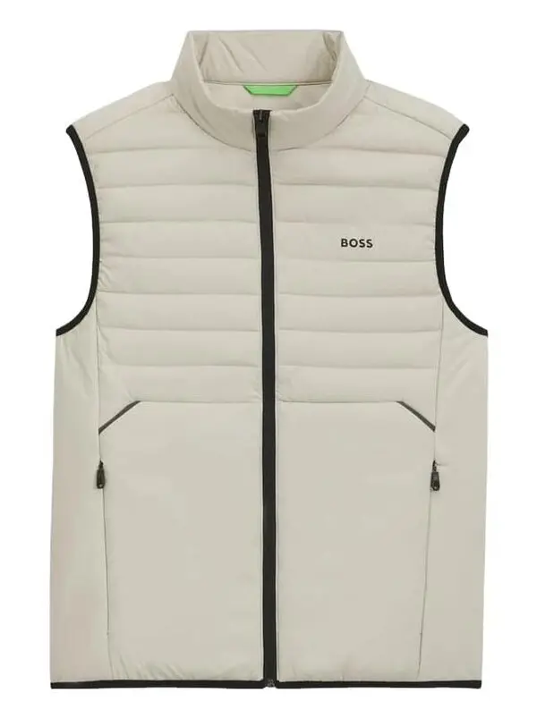 BOSS Padded Water-repellent Gilet - Cream
