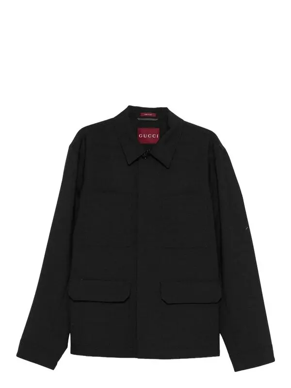 Gucci Wool Shirt Jacket - Gray
