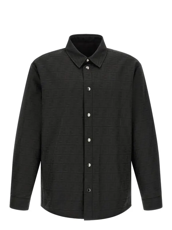 Fendi Ff' Jacquard Overshirt - Black
