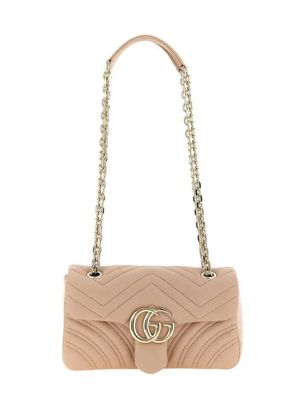 Gucci Gg Marmont' Small Shoulder Bag - Pink