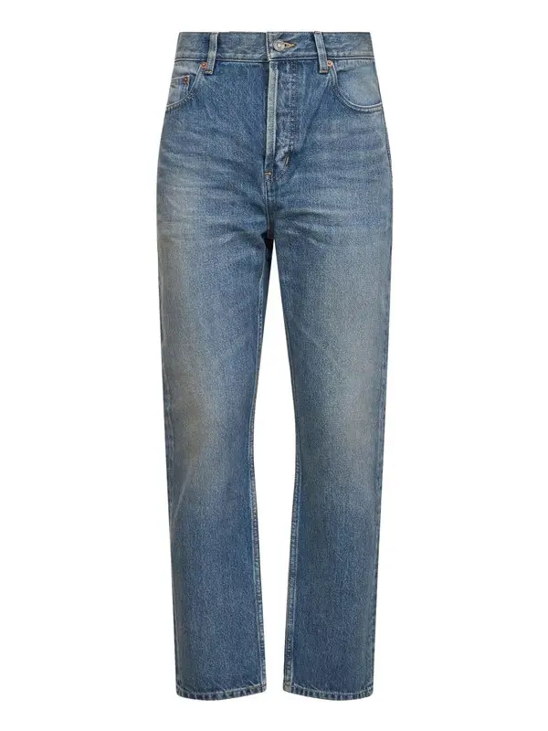 Saint Laurent Denim 90s Ankle-length Jeans - Multicolor