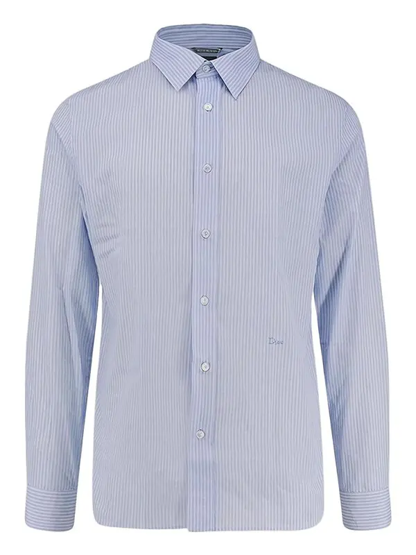 Dior Cotton Shirt With Striped Motif - Multicolor