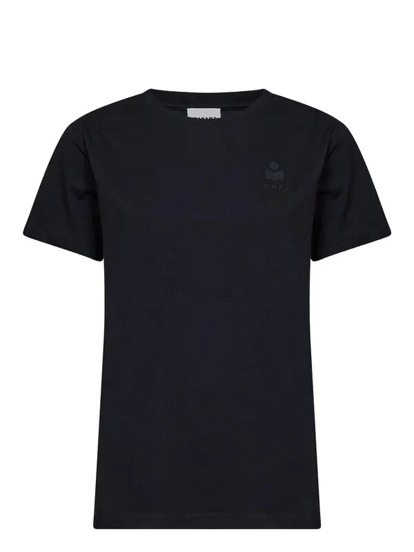 Isabel Marant Étoile Cotton Jersey Logo T-shirt - Multicolor