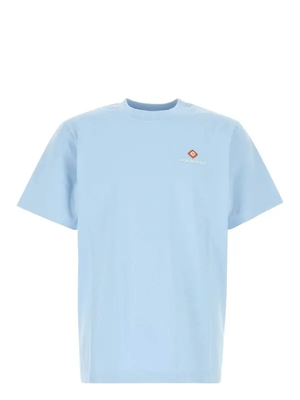 Casablanca Light- Cotton T-shirt - Blue