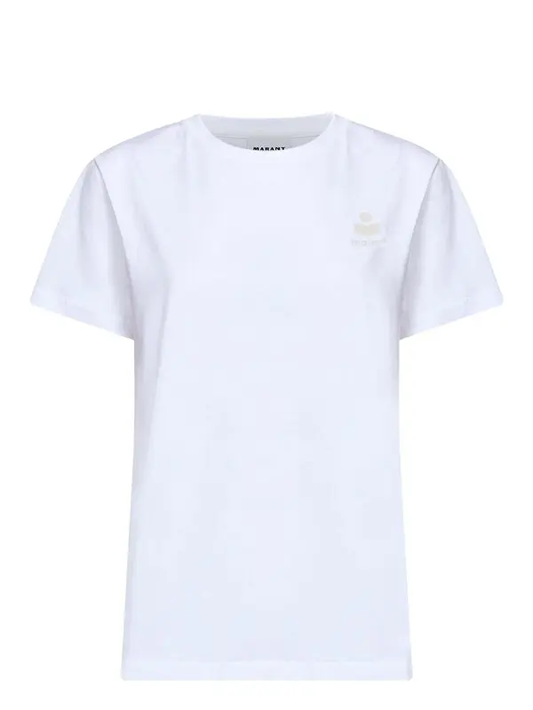 Isabel Marant Étoile Cotton Jersey Logo T-shirt - Multicolor