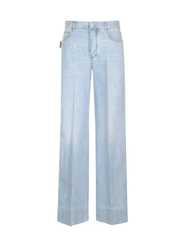 Bottega Veneta Wide Leg Denim - Blue