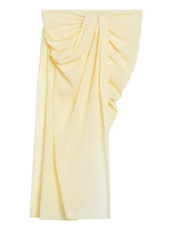 Jacquemus Asymmetric Pareo Skirt - Yellow