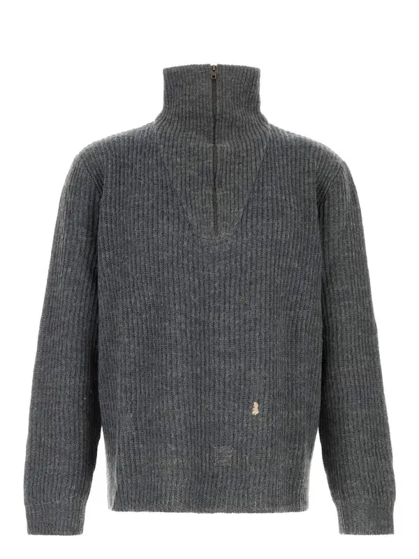 MAISON MARGIELA Wool Blend Sweater - Gray