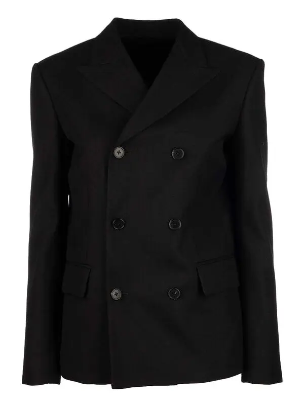 Celine Tailored Double-breasted Blazer - Multicolor