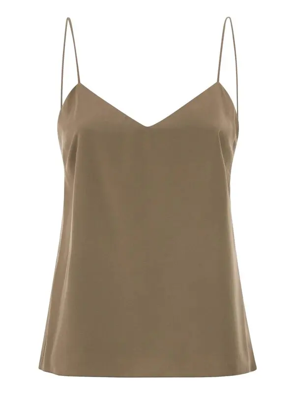 Max Mara Silk Canvas Top - Multicolor