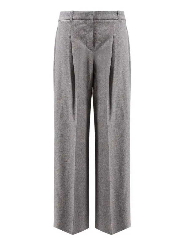 BOSS Melange Wool Blend Trousers - Multicolor