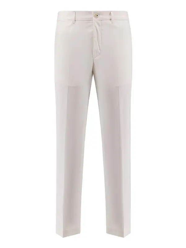 BOSS Cotton And Silk Trousers - Multicolor