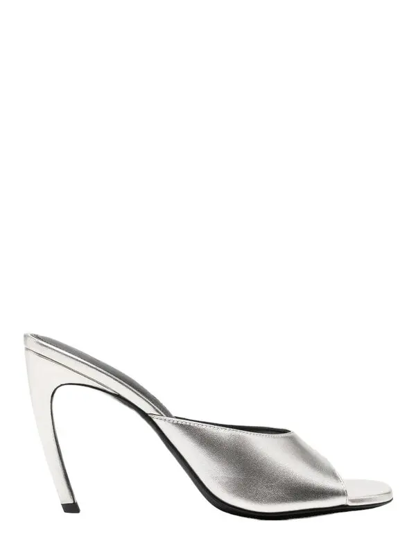 Attico Metallic High Heel Shoes - Silver
