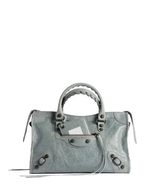 Balenciaga Le City Bag Small In Arena Leather - Blue