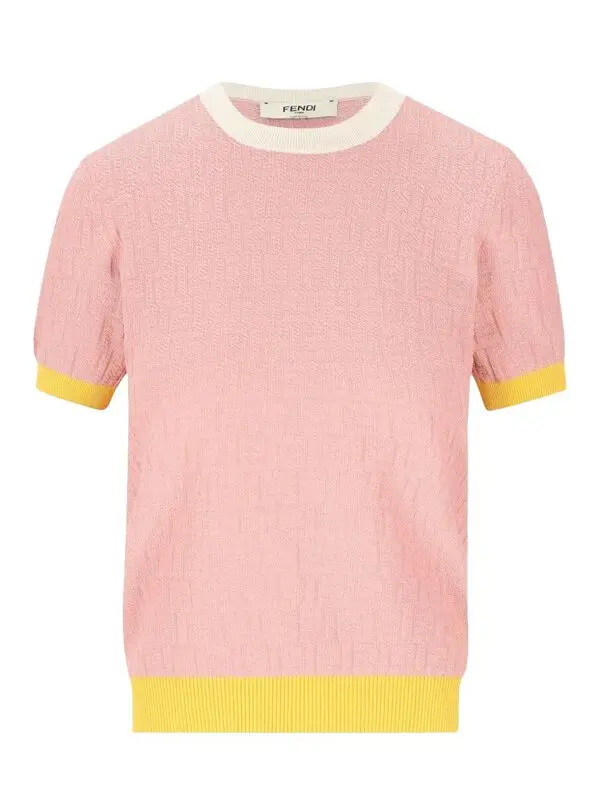 Fendi Pull Color Block Ff - Multicolor
