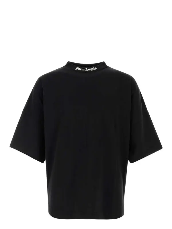 Palm Angels Cotton Oversize T-shirt - Black