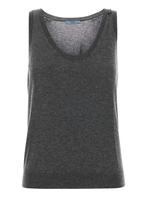 Prada Cashmere Tank Top - Gray